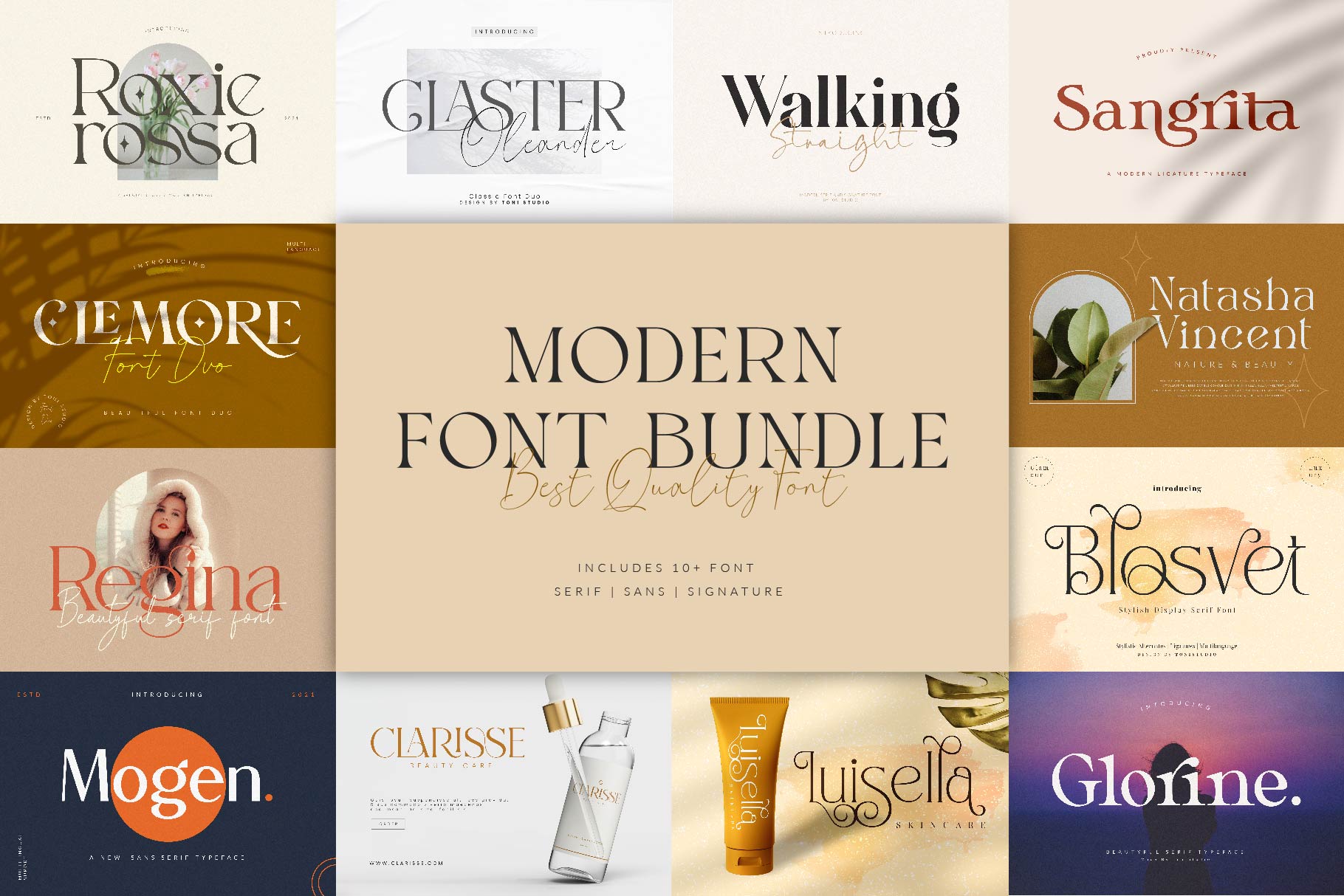 Modern Bundle Font by Toni Studio