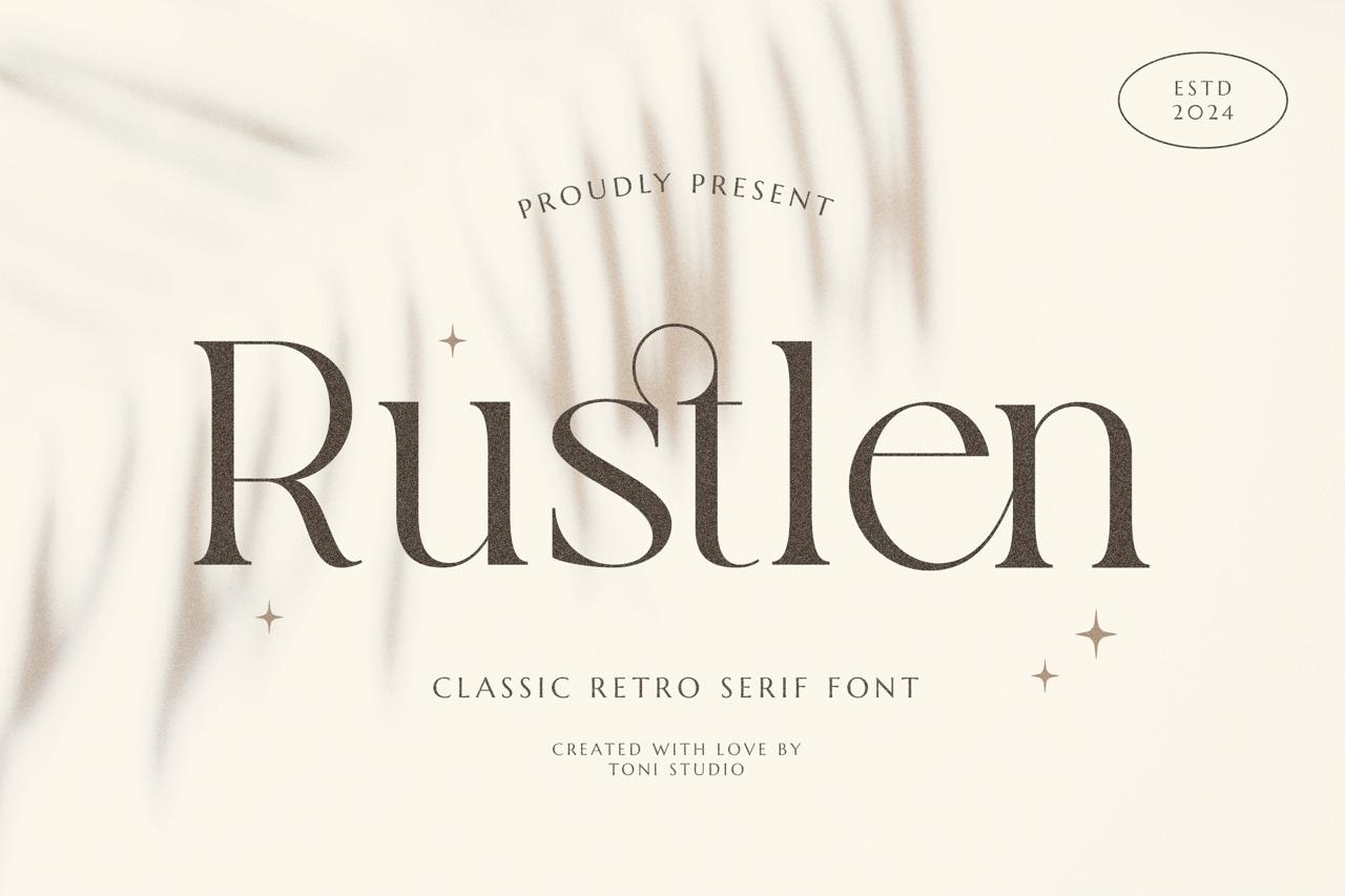 Rustlen - classic serif Font - by Toni Studio
